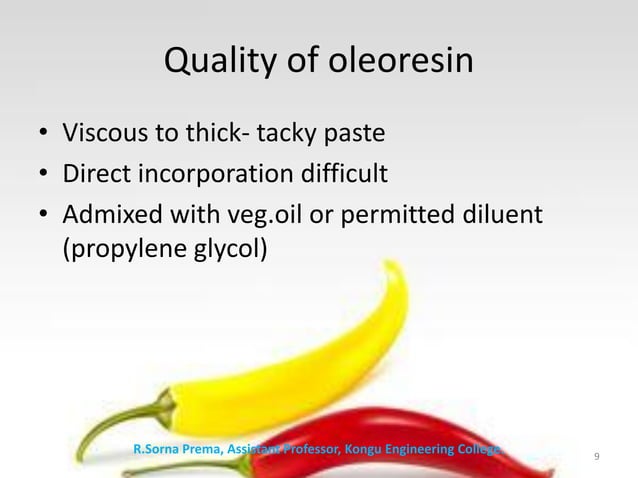 Oleoresin | PDF