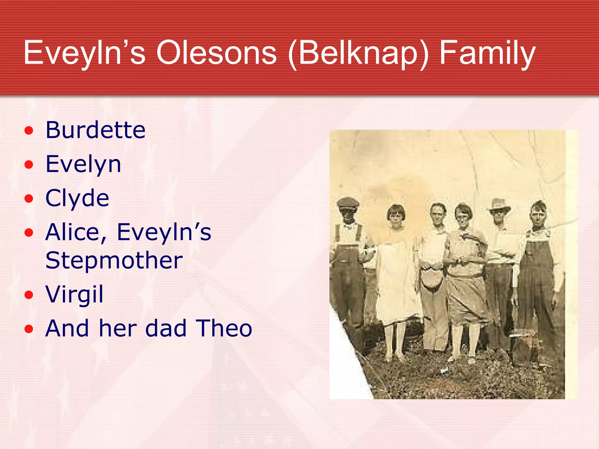 Oleson Family History | PPT
