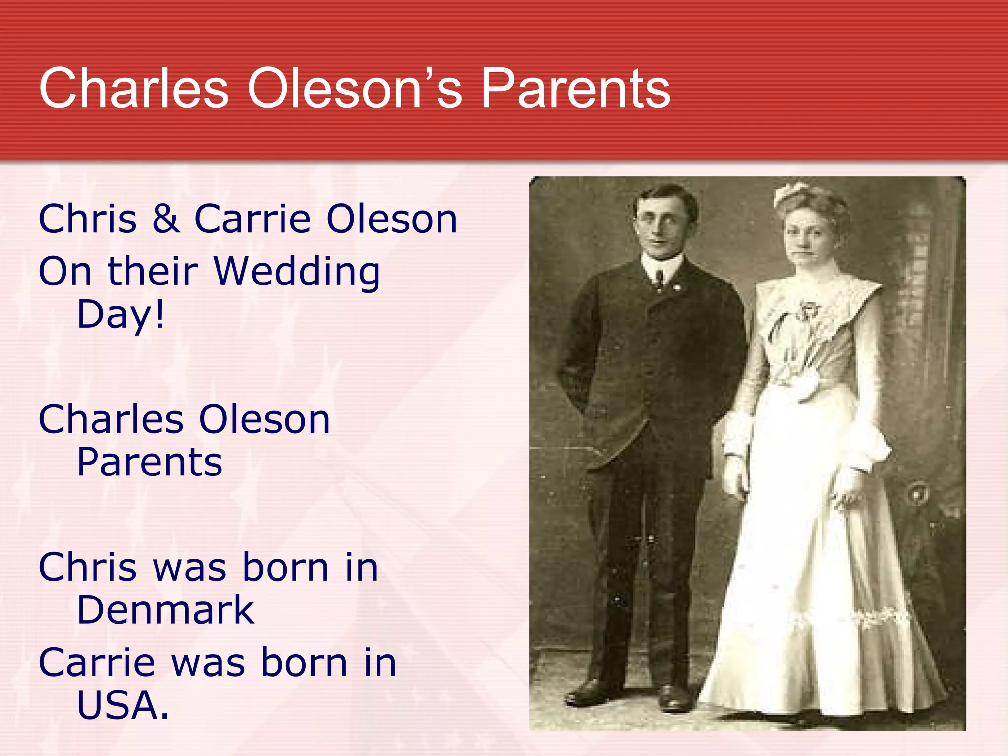 Oleson Family History | PPT