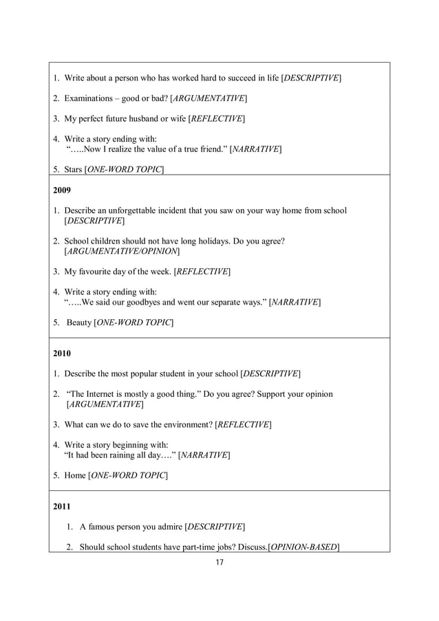 O level directed writing notes | PDF | Educational Assessment | Education