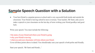 O level English 04. Speech Writing. Code. 104. pptx | PPTX