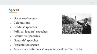 O level English 04. Speech Writing. Code. 104. pptx | PPTX