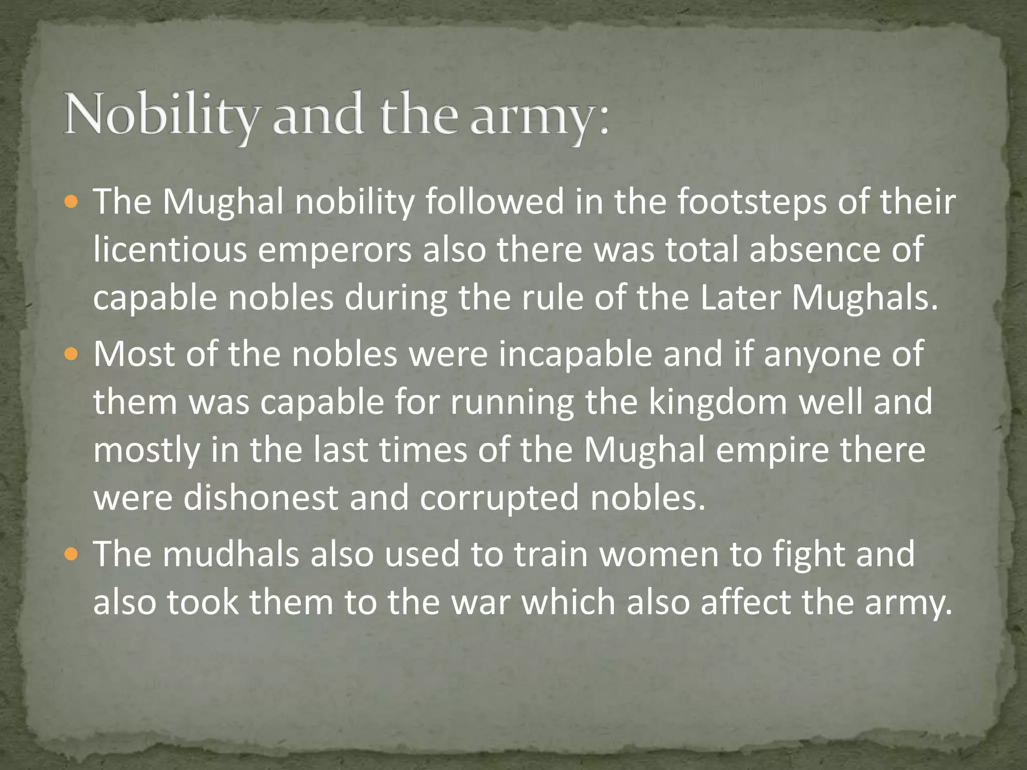 O level history decline of the mughal empire | PPTX