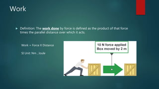 O level work energy and power | PPTX