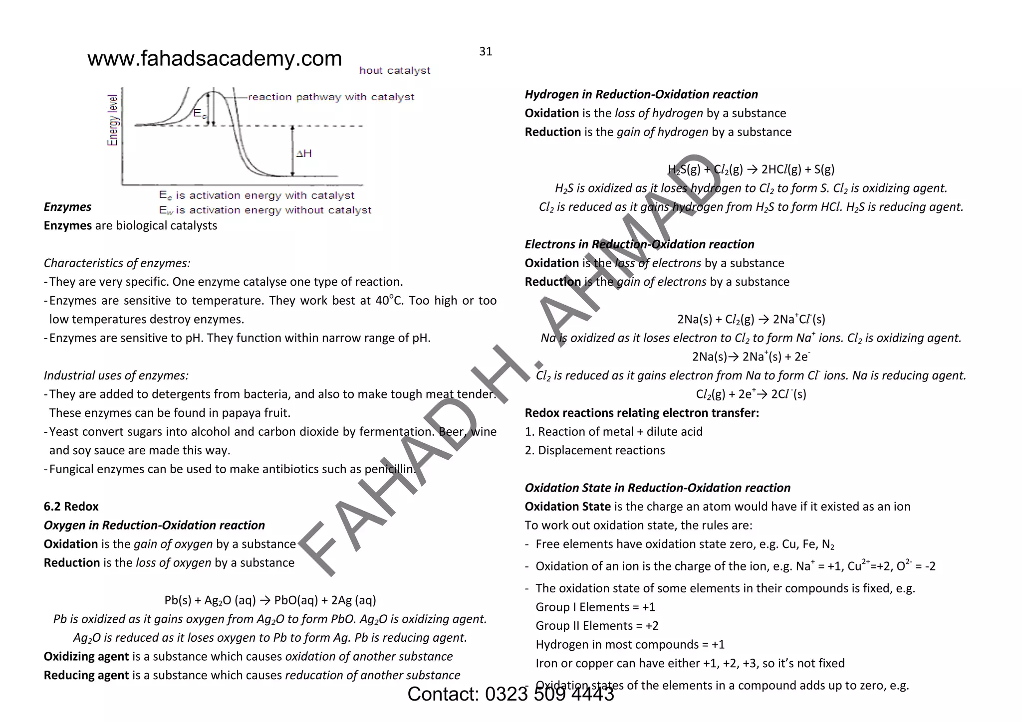 O'Levels Chemistry Notes (GCE and IGCSE) | PDF