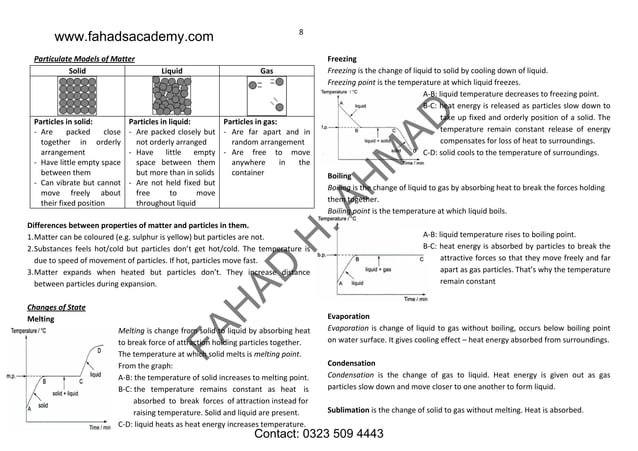 O'Levels Chemistry Notes (GCE and IGCSE) | PDF