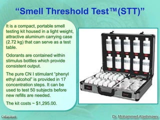 smell and olfactory disorders, how to diagnose and how to manage? | PPT