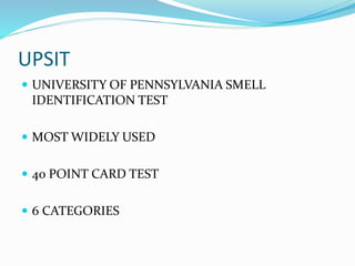 Olfaction and pathway | PPTX