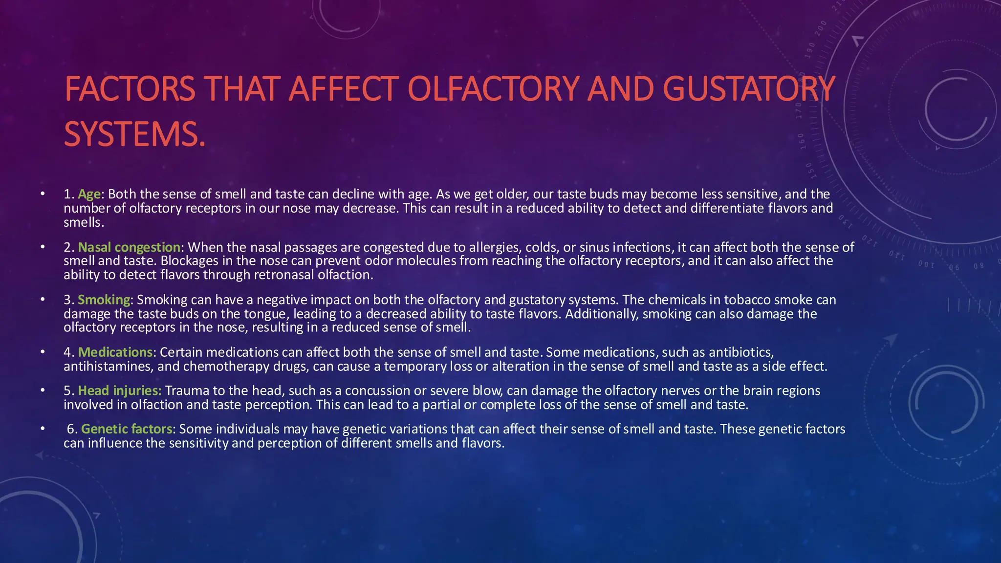Human Physiology: Olfactory and gustatory | PDF