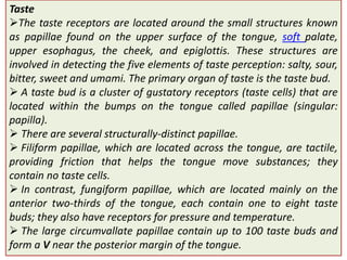Olfactory and gustatory receptors | PPTX