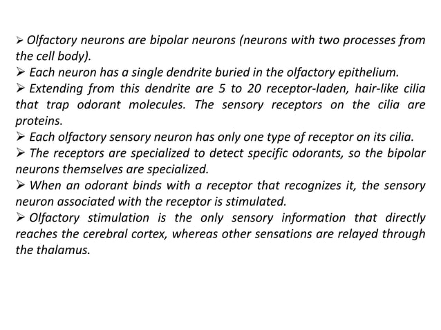 Olfactory and gustatory receptors | PPTX