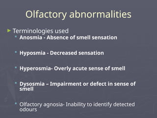 Olfactory Nerve.pptx ucd Dr samina malik | PPT