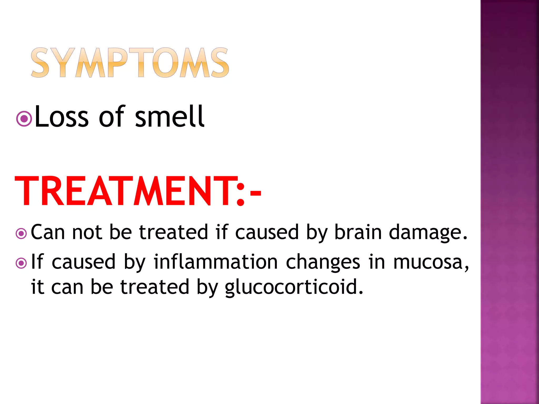 Olfactory system and functioning in human | PPTX