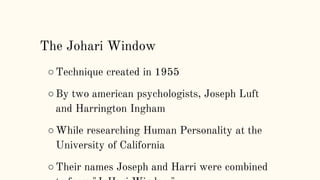 Johari Window - Talent Power Partners | PPTX