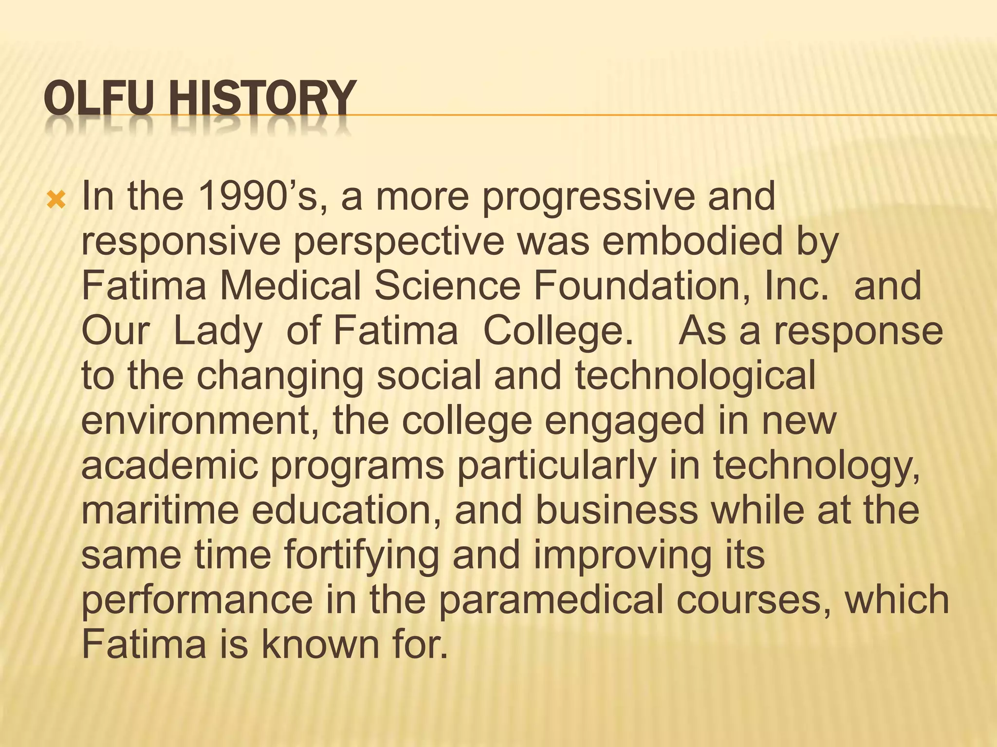 OLFU MISSION,VISSION, HISTORY AND CORE VALUES.pptx