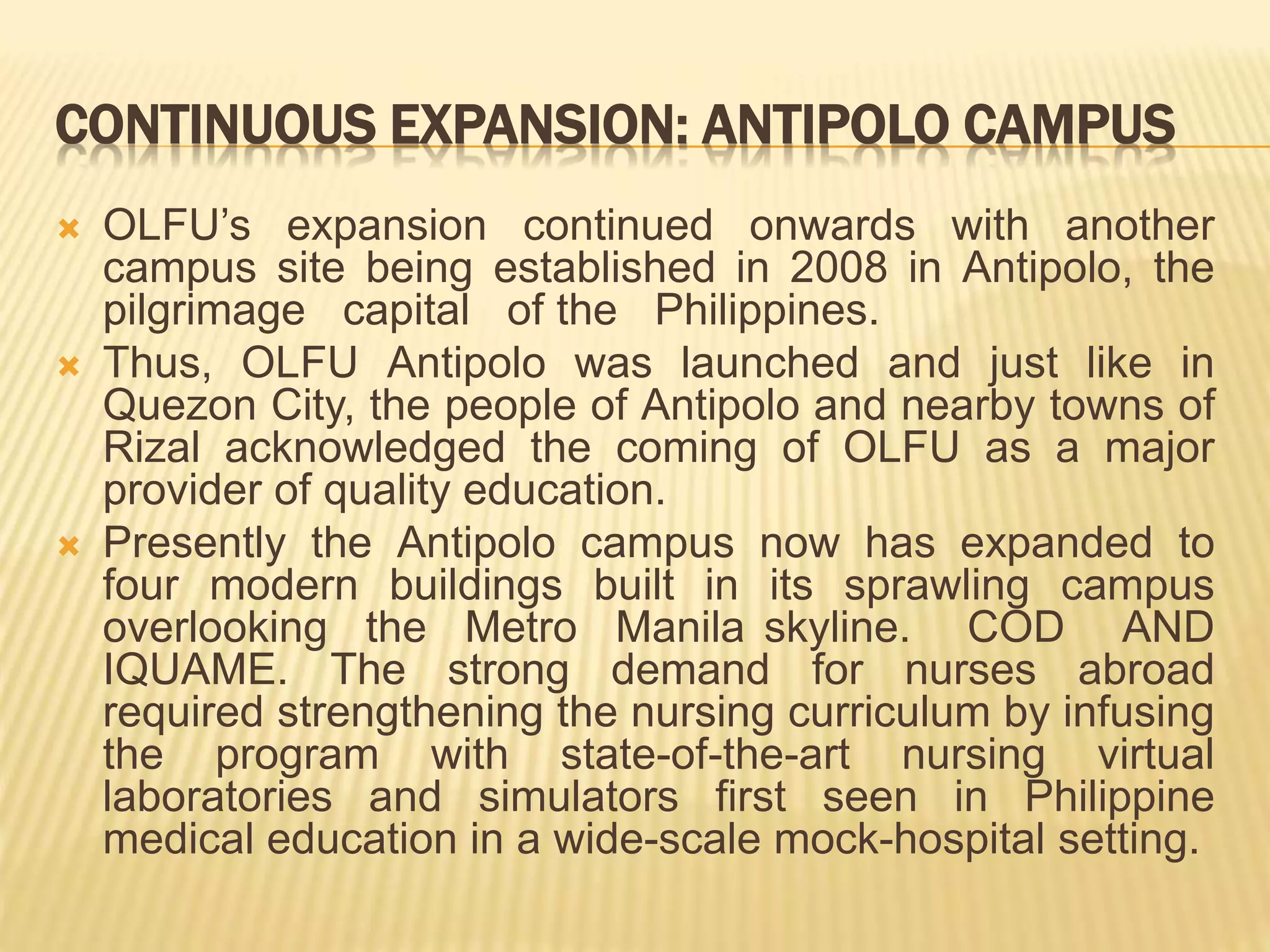 OLFU MISSION,VISSION, HISTORY AND CORE VALUES.pptx