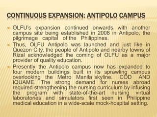 OLFU MISSION,VISSION, HISTORY AND CORE VALUES.pptx