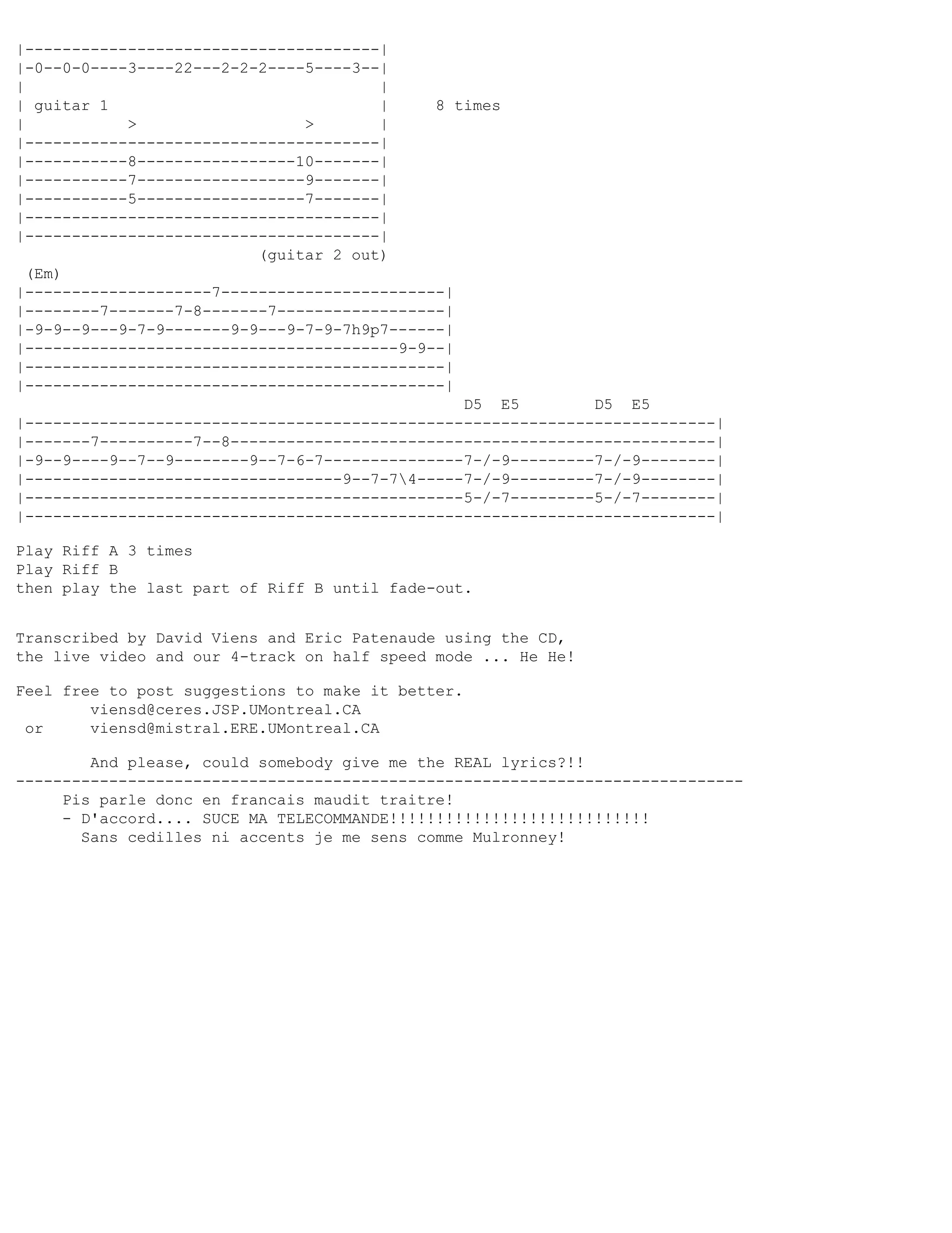 Olga Guitar Chords And Tablature (B) | PDF