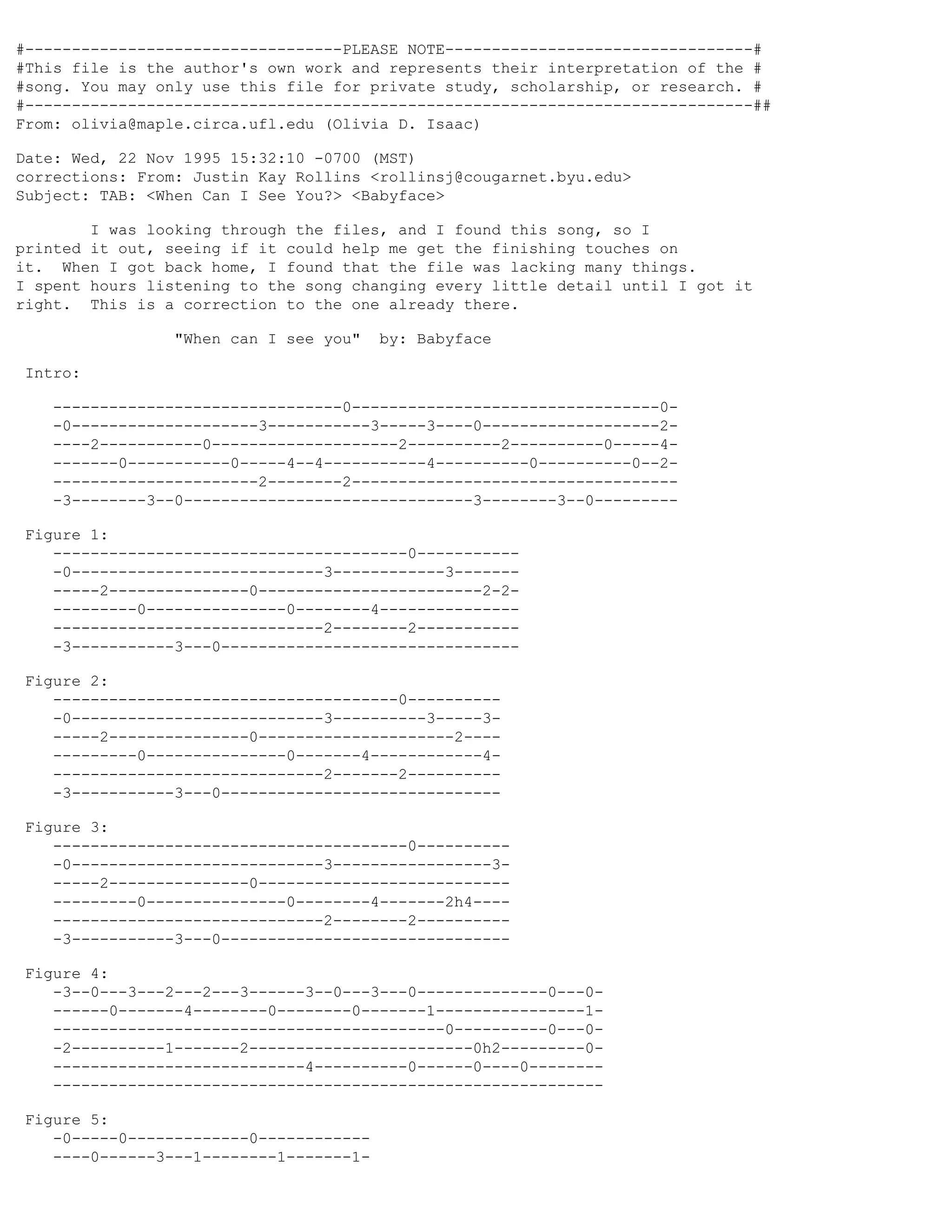 Olga Guitar Chords And Tablature (B) | PDF