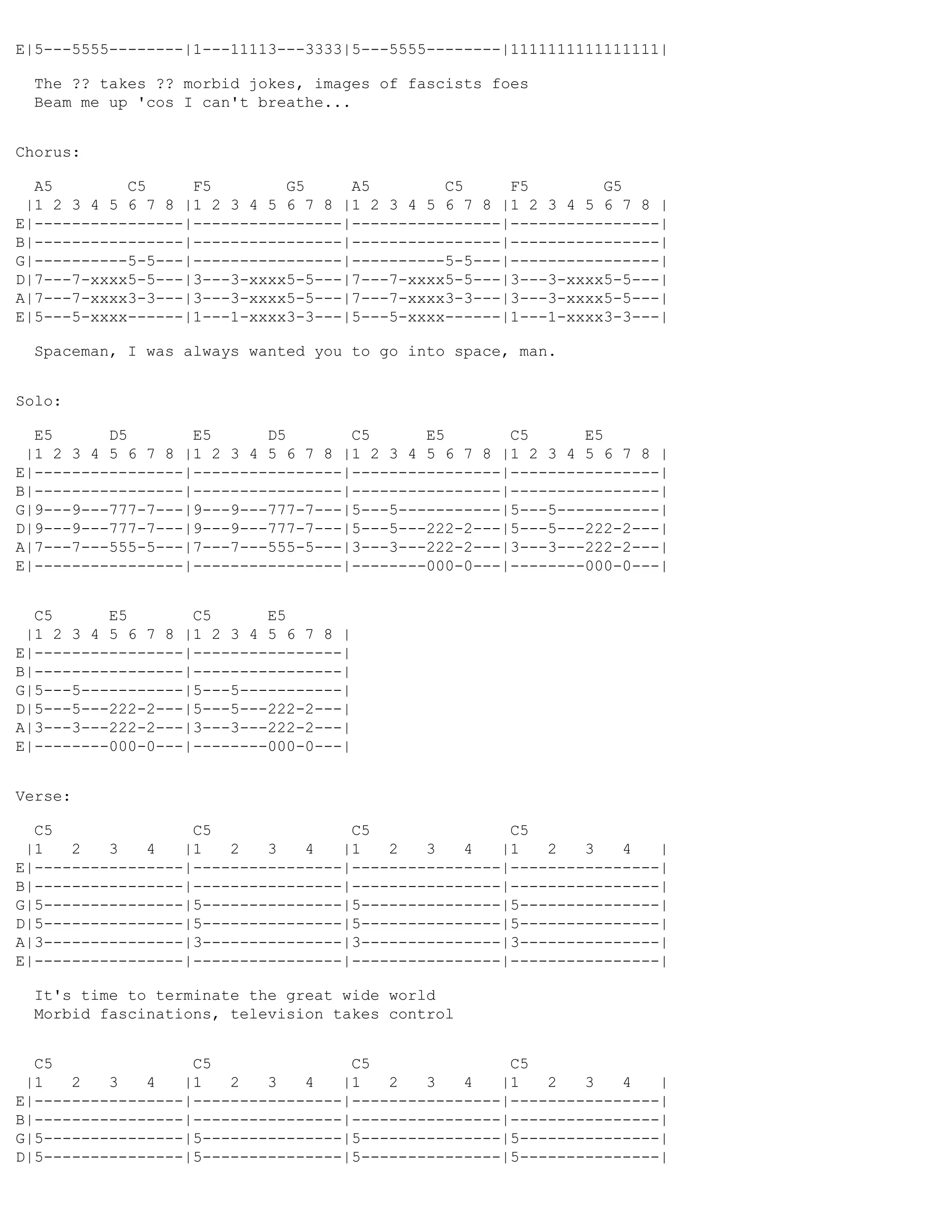 Olga Guitar Chords And Tablature (B) | PDF