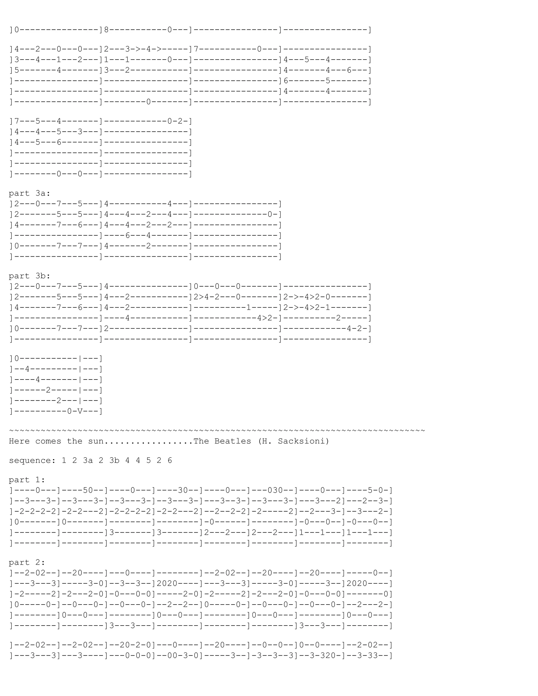 Olga Guitar Chords And Tablature (S) | PDF