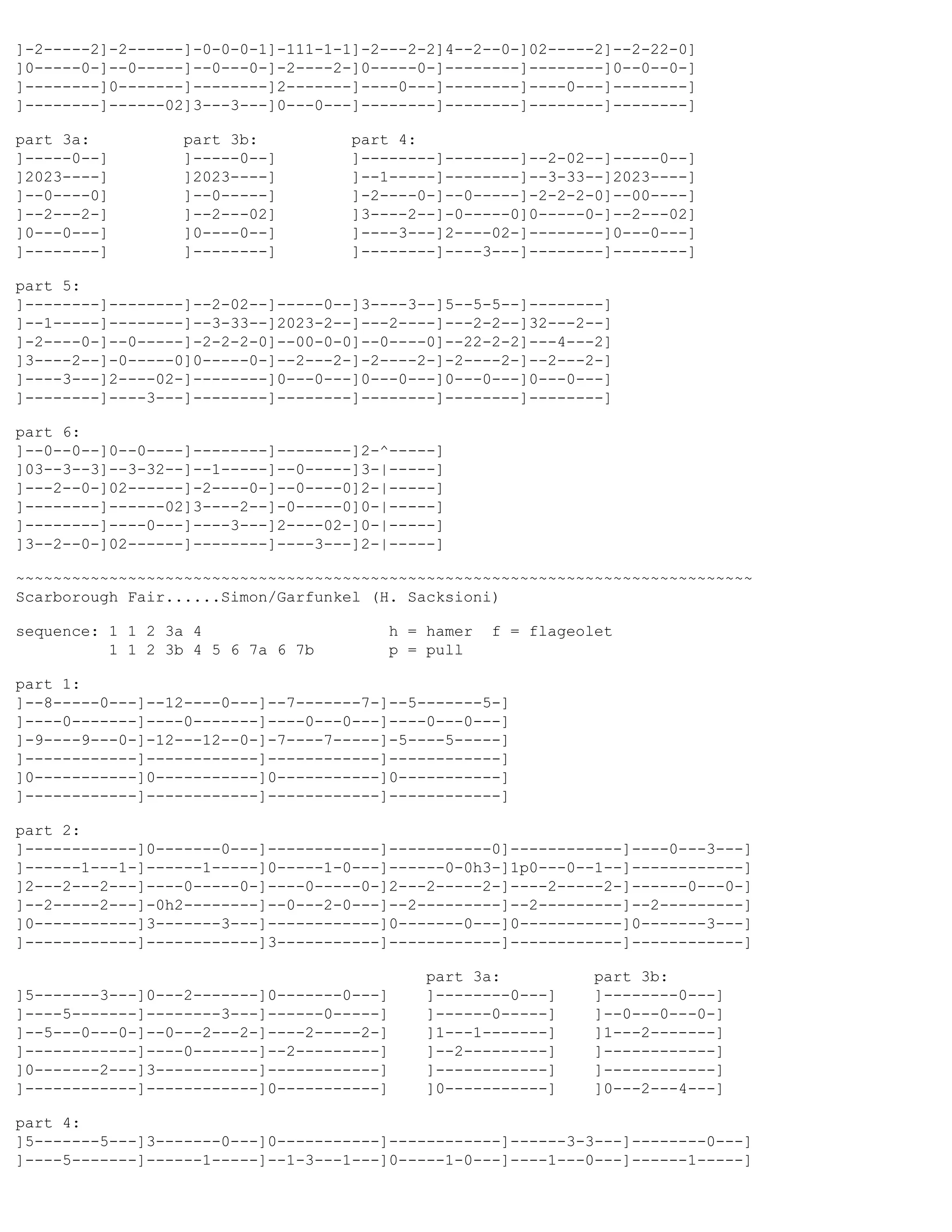 Olga Guitar Chords And Tablature (S) | PDF