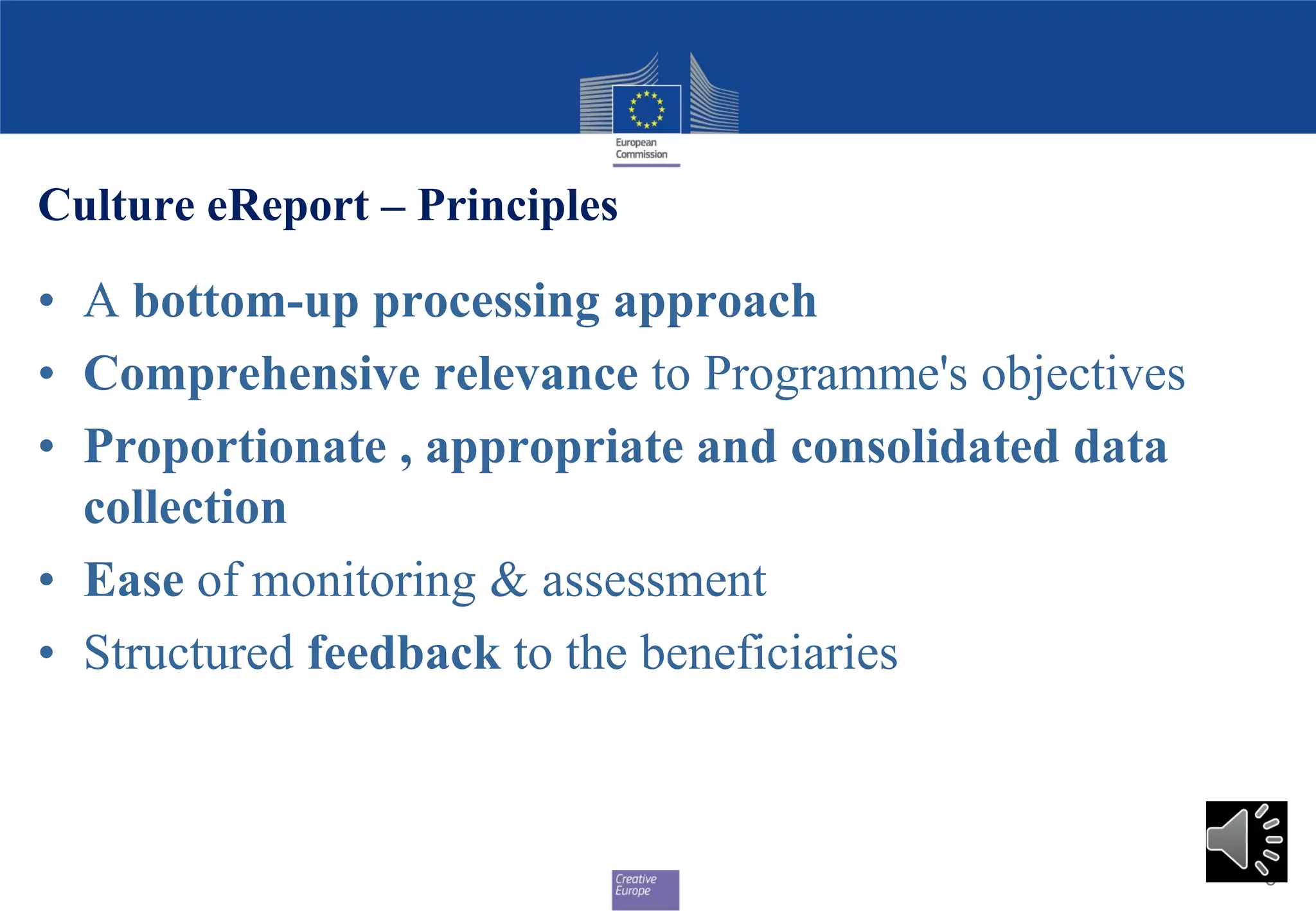 Creative Europe 2014 2020 Performance Monitoring Framework Ppt