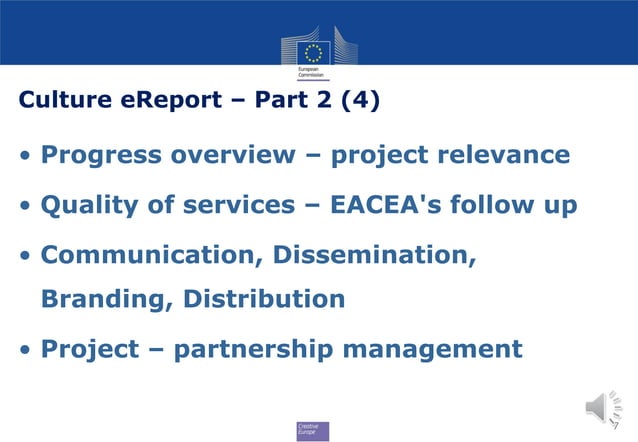 Creative Europe 2014-2020. Performance Monitoring Framework - Culture ...