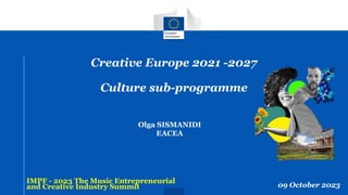 Creative Europe Culture on music | PDF