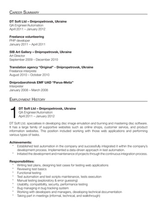 Olga Vasylchenko CV | PDF