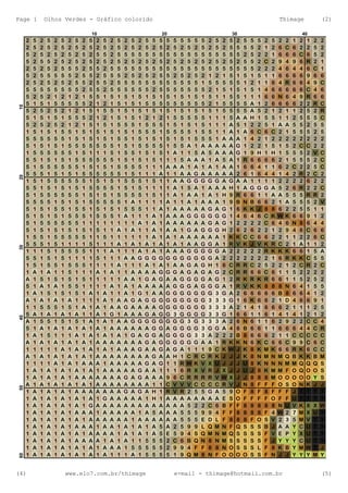 Gráfico ponto cruz em PDF | PDF