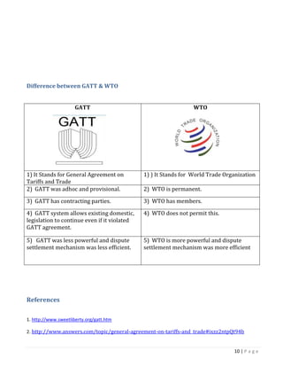 GATT Agreements | PDF