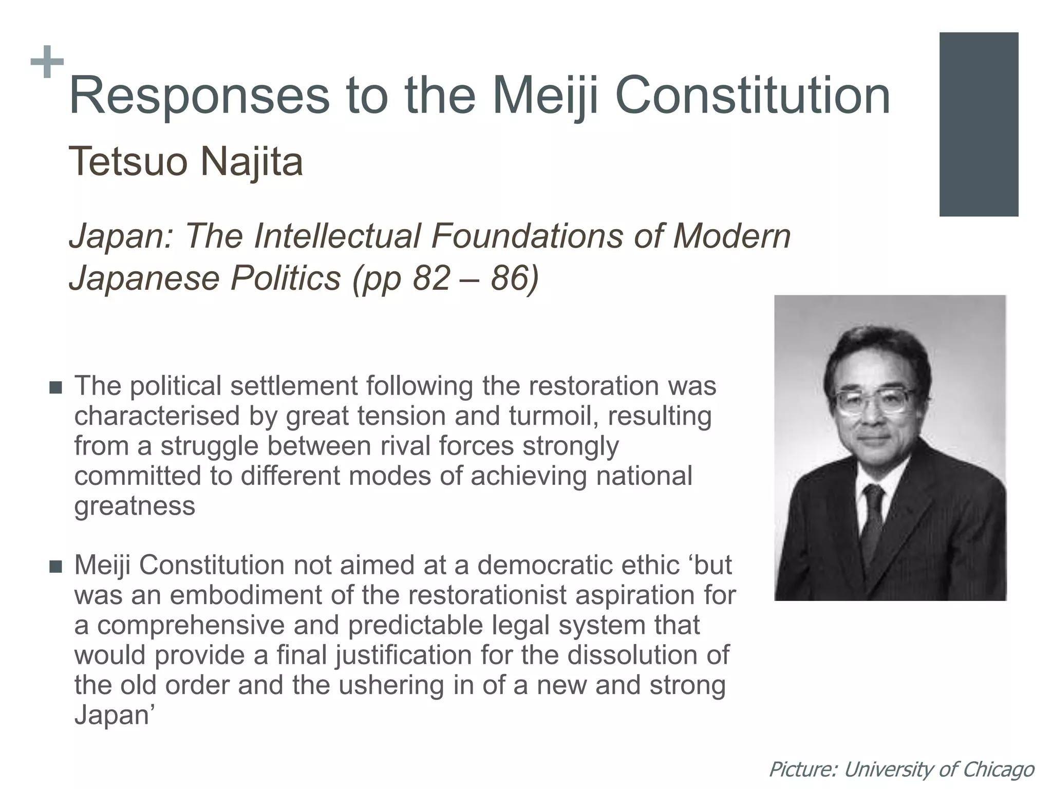 Japan: Meiji Oligarchs and the constitution | PPTX