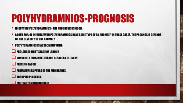 Oligohydramnios and polyhydramnios | PPTX