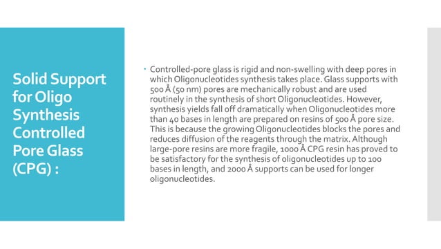 Oligo nucleotide synthesis | PPTX | Chemistry | Science