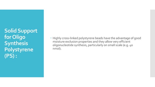 Oligo nucleotide synthesis | PPTX | Chemistry | Science