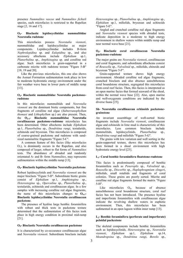 Oligocene ramp system (asmari formation) in the west of fars province ...