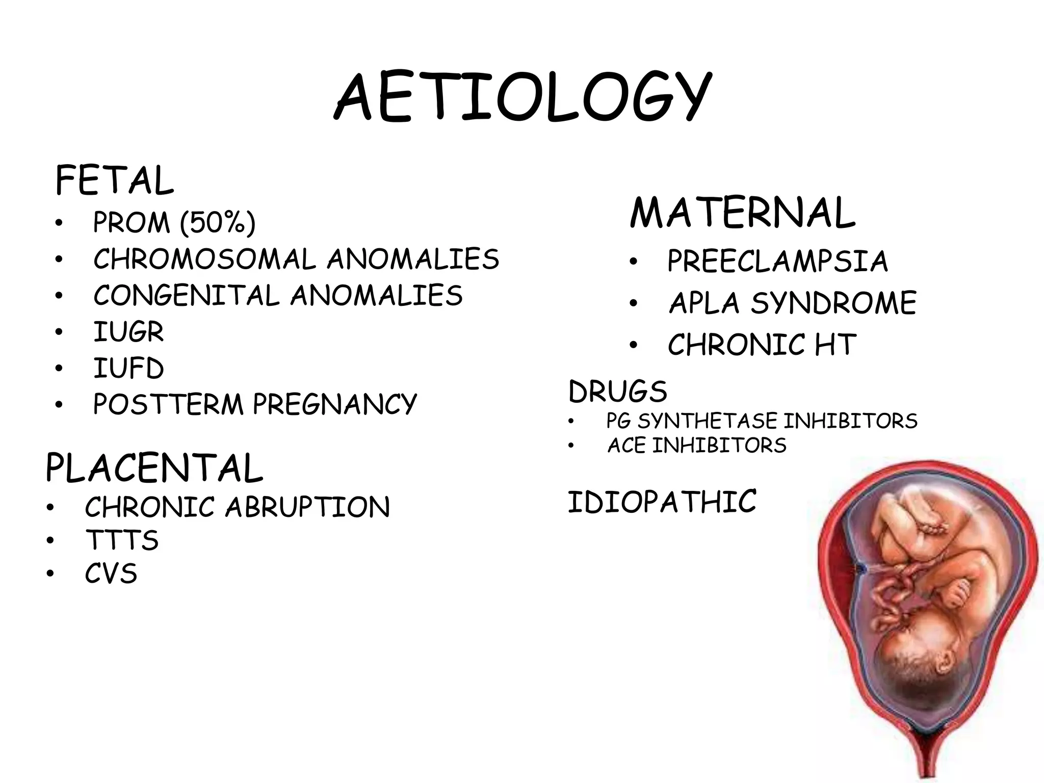 Oligohydramnios | PPTX