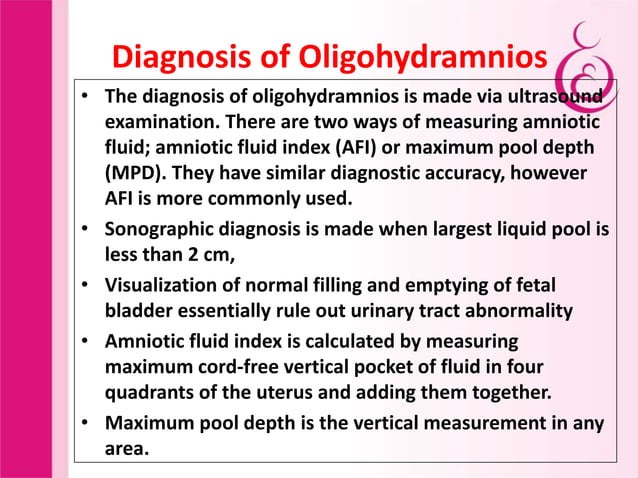 Oligohydramnios by dr alka mukherjee dr apurva mukherjee nagpur m.s ...