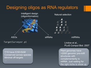 Oligoinformatics And Drug Development | PPT