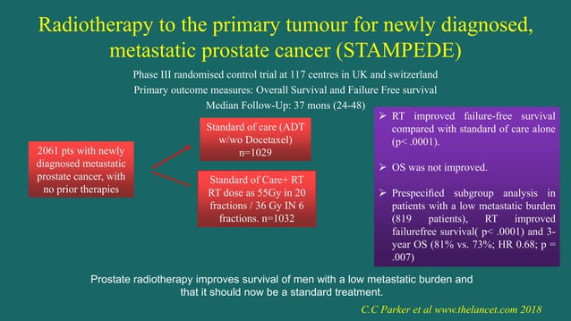 Oligometastatic prostate cancer- radiation Therapy | PPTX | Cancer | Diseases and Conditions