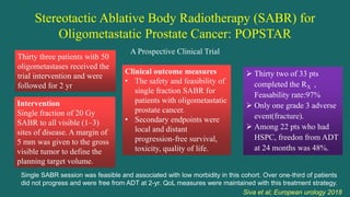 Oligometastatic prostate cancer- radiation Therapy | PPTX