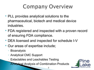 Oligonucleotide Capabilities at Pine Lake Laboratories | PPT