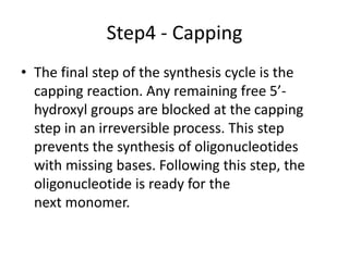 Oligonucleotide synthesis - Problems and Challenges | PPTX