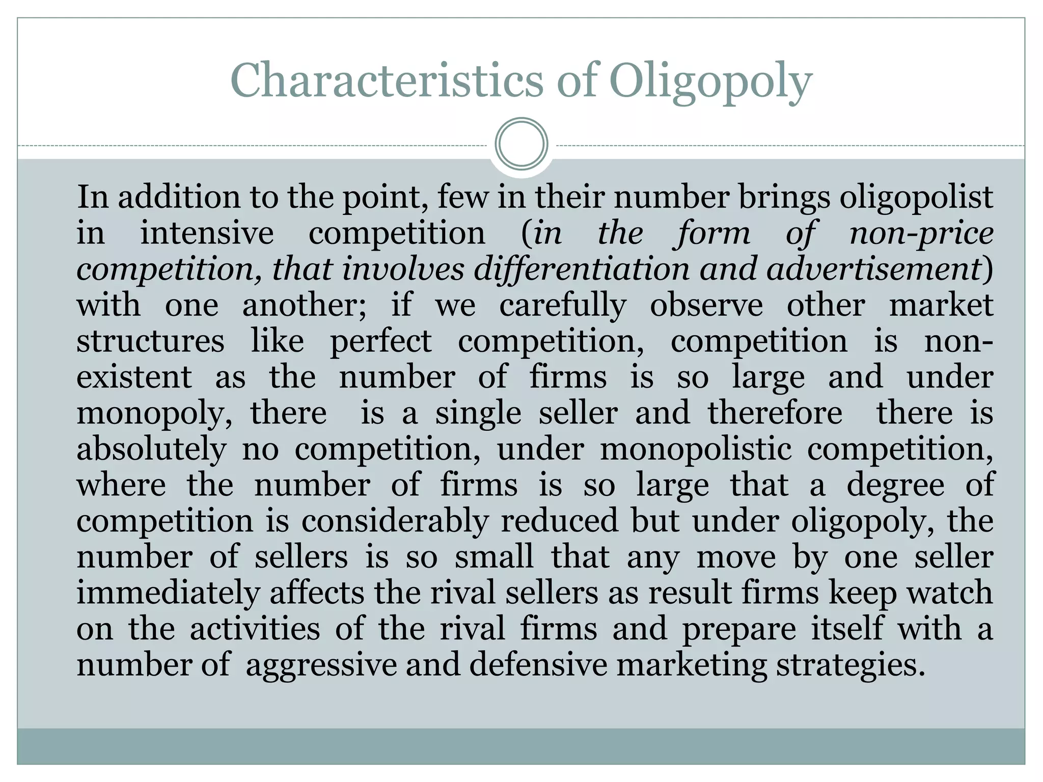 Oligopoly: Price leadership, its types and difficult | PPTX