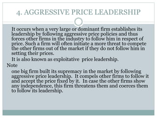 Oligopoly: Price leadership, its types and difficult | PPTX