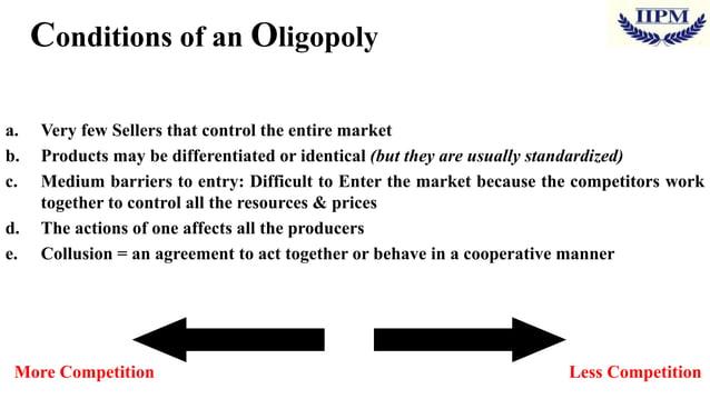 Oligopoly Competition Pricing, and Different Models | PPTX