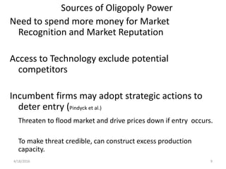 Oligopoly Lecture Notes (Economics) | PPTX | Business Accounting ...