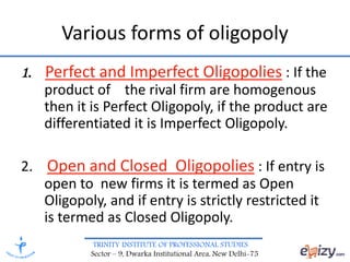 Oligopoly - Sources of Oligopoly | PPTX