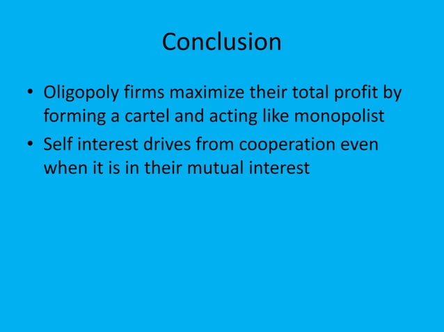 Oligopoly in real world | PPTX